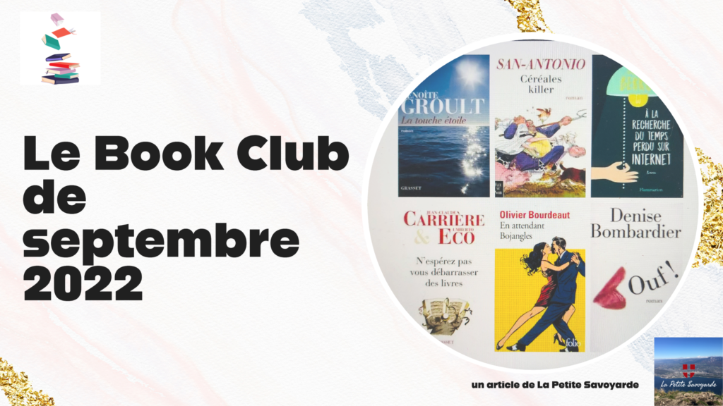 Le Book-Club de la Petite Savoyard - Septembre 2022 - La Petite Savoyarde